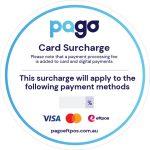 Surcharge Signage | Pago Eftpos