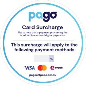 Surcharge Signage | Pago Eftpos
