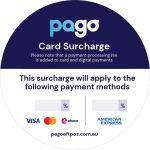 Surcharge Signage | Pago Eftpos